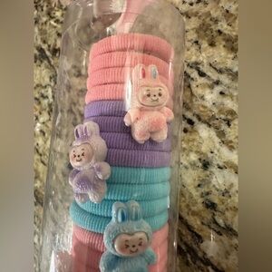 Accessories | Pastel Labubu Hair Ties Set | Poshmark